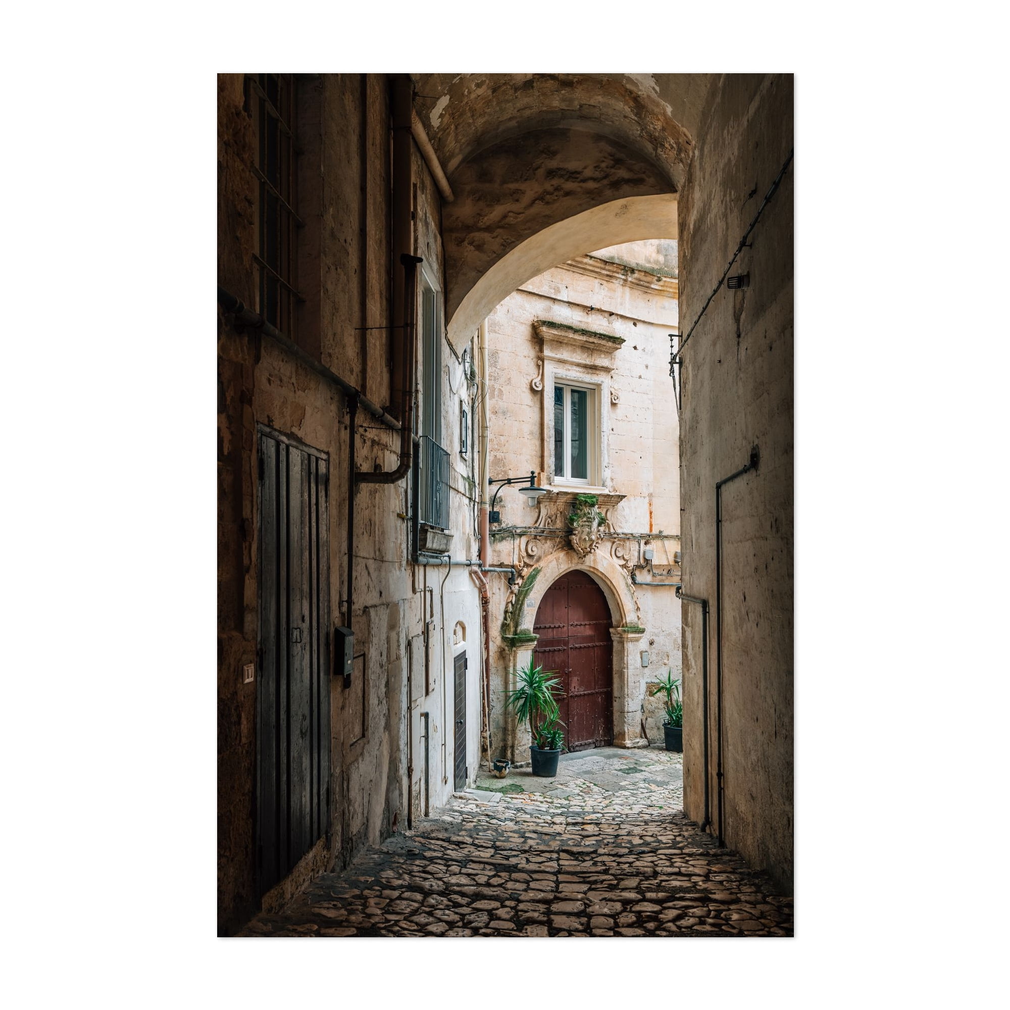 Cobblestone Matera 02 - Matera Basilicata Italy Photography Unframed ...