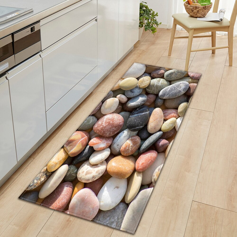 Cobblestone Pattern Kitchen Foot Mat Living Room Bedroom Decor Carpet ...