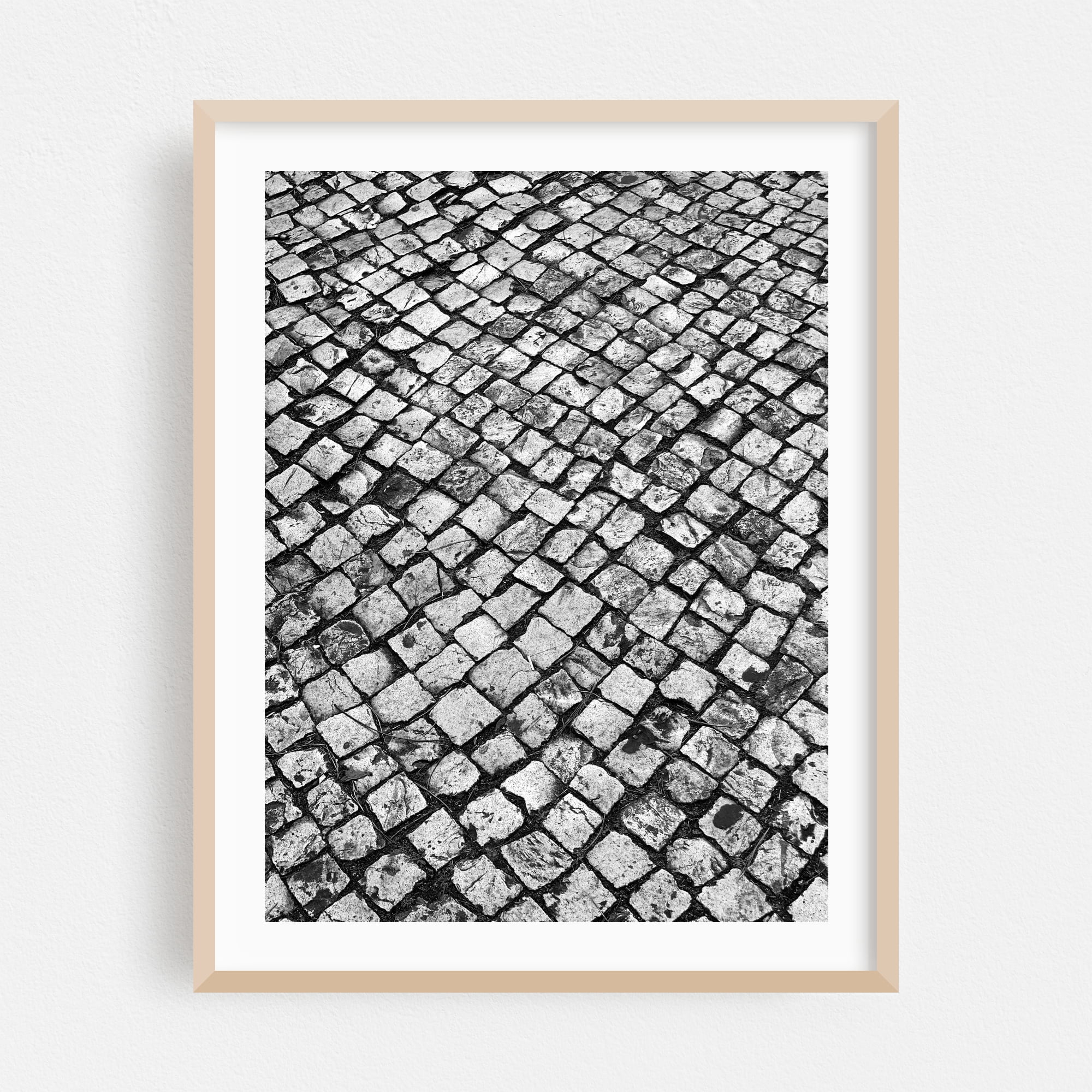 Cobblestone Patterns - Photography Black and White Pattern Abstract ...