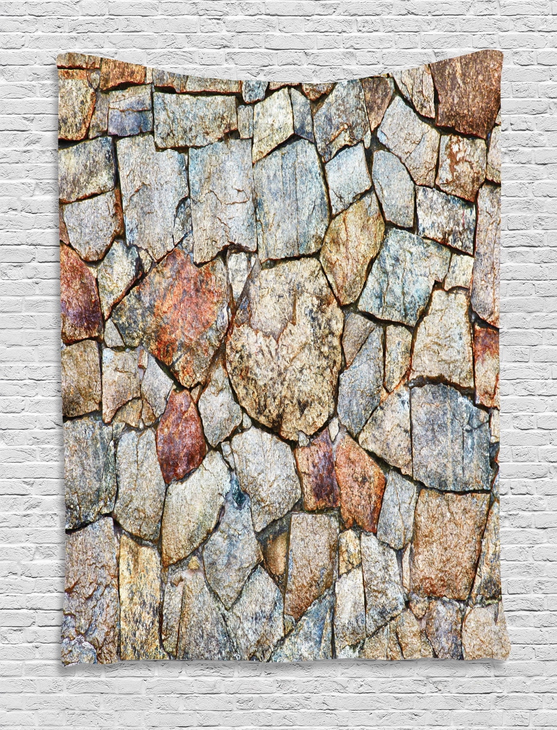 Cobblestone Tapestry, Realistic Illustration of Antique Style Rustic ...