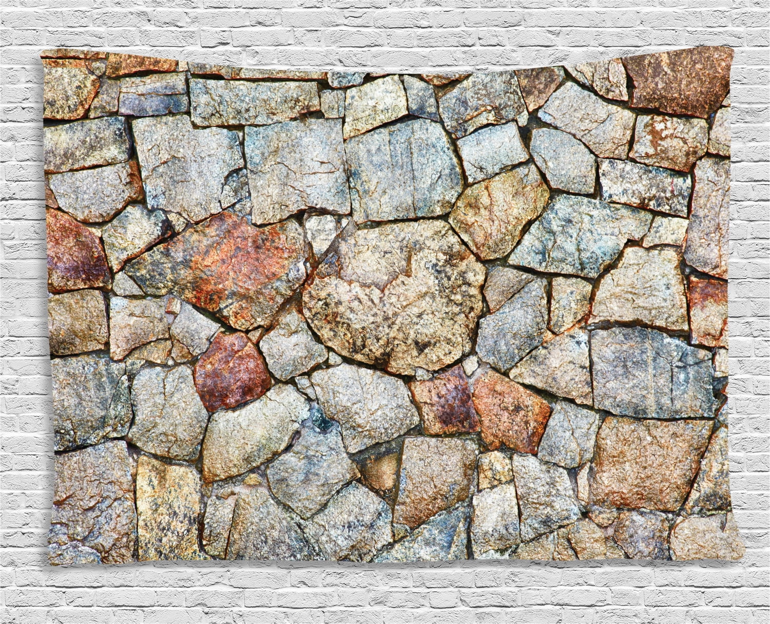 Cobblestone Tapestry, Realistic Illustration of Antique Style Rustic ...