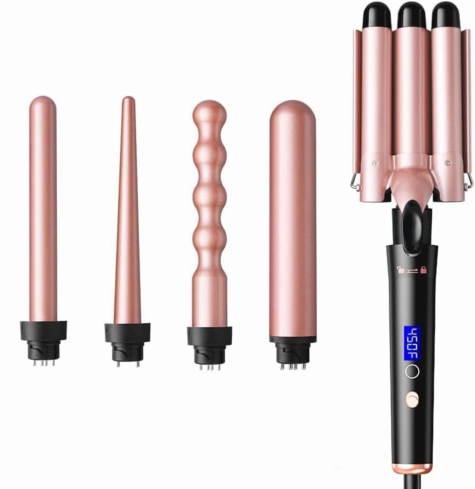 Cobear 5in1 Curling Wand Set with LED Display w/5 Interchangeable ...