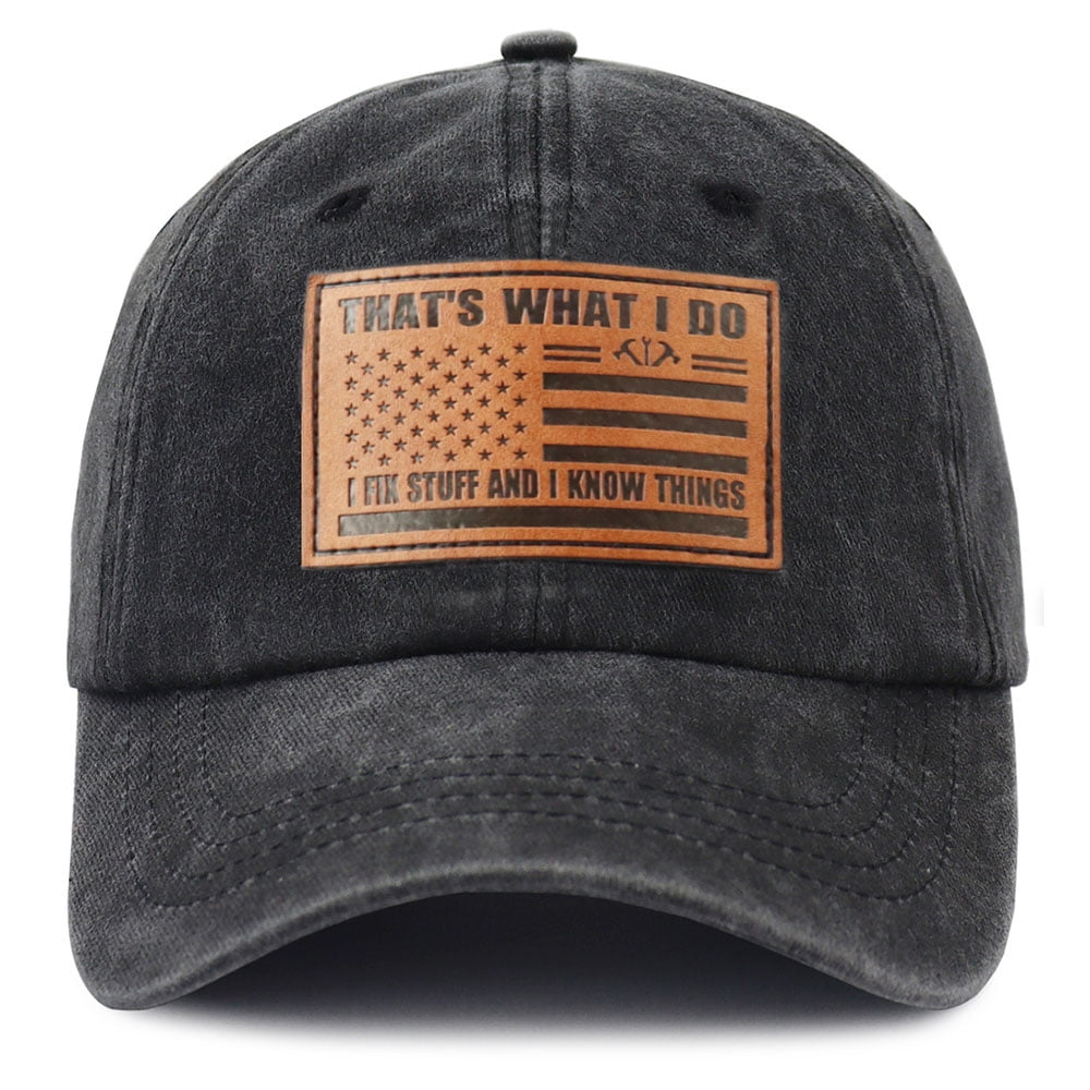Cobear That's What I Do I Fix Stuff and I Know Things Hat for Men ...