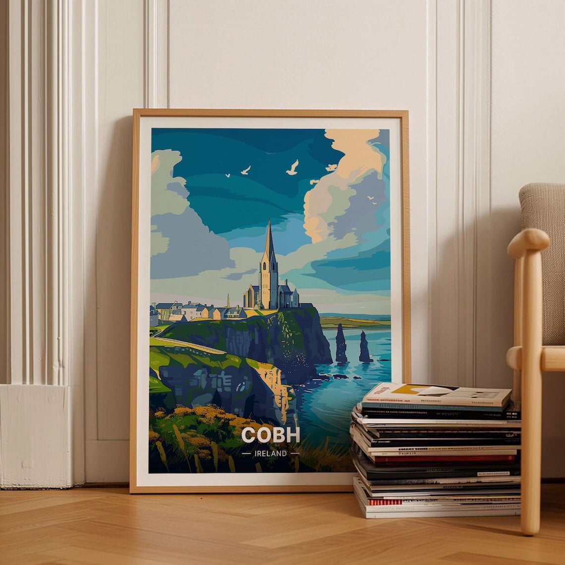 Cobh Ireland Travel Poster Vintage Style Wall Art Perfect For Home ...