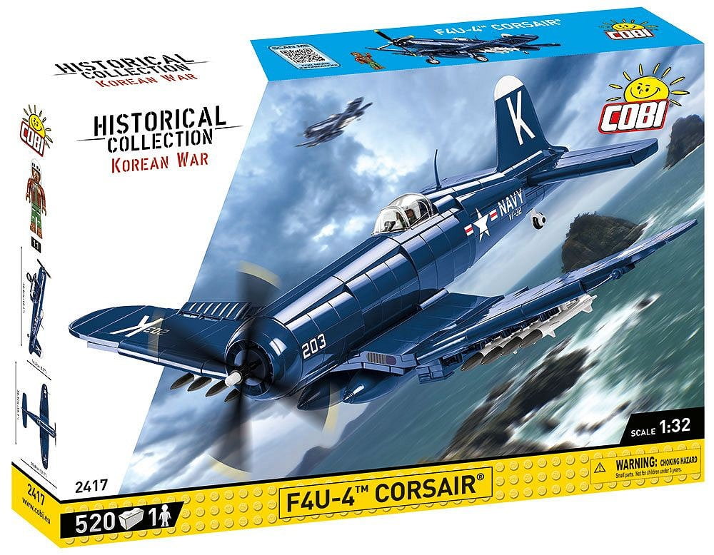 COBI Historical Collection Korean War F4U-4 Corsair Aircraft Building ...
