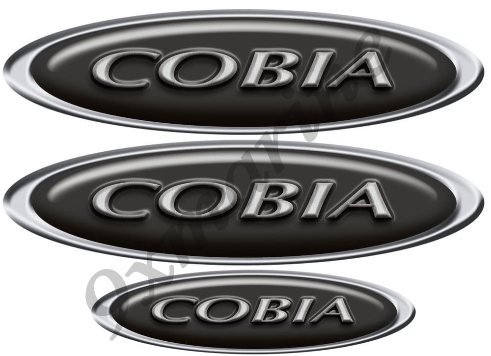 Cobia Oval Stickers - 10 inch long set. Remastered - Walmart.com