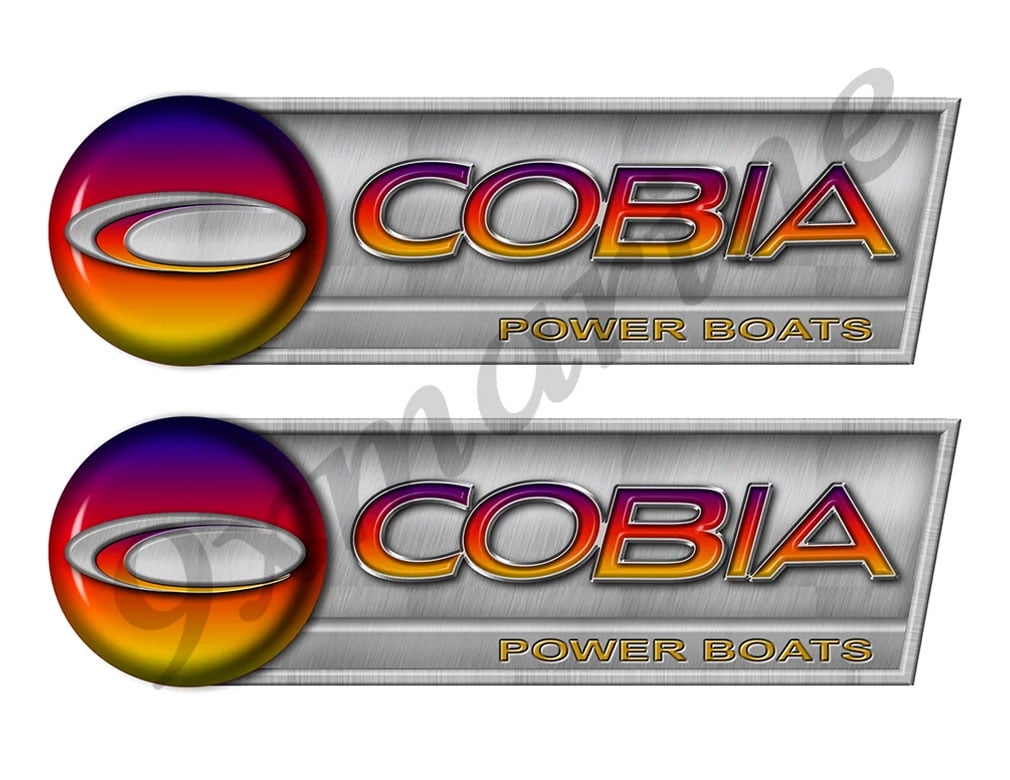 Cobia Retro Sticker set - 10"x3". Remastered Name Plate - Walmart.com