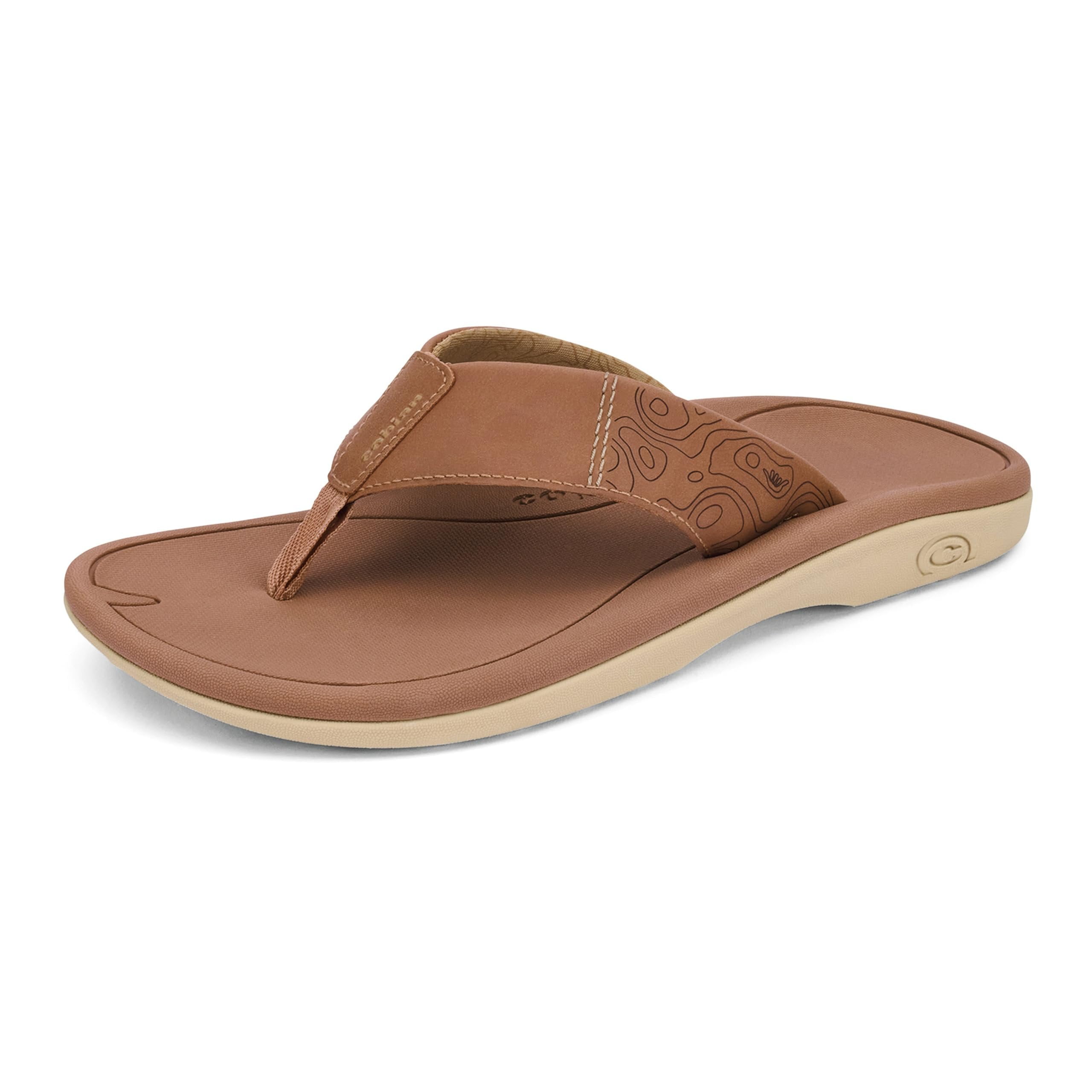 Cobian Men's Sandal Sumo Terra Flip Flop, Tan, 9 - Walmart.com