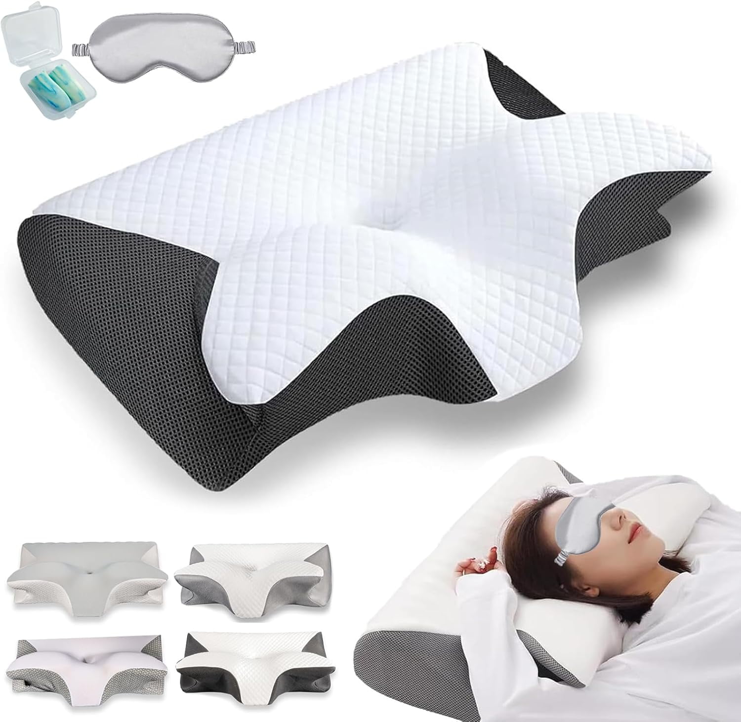 Cobio-Cobio Contour Relief Pillow, Restrelief Premium Ergonomic Pillow ...