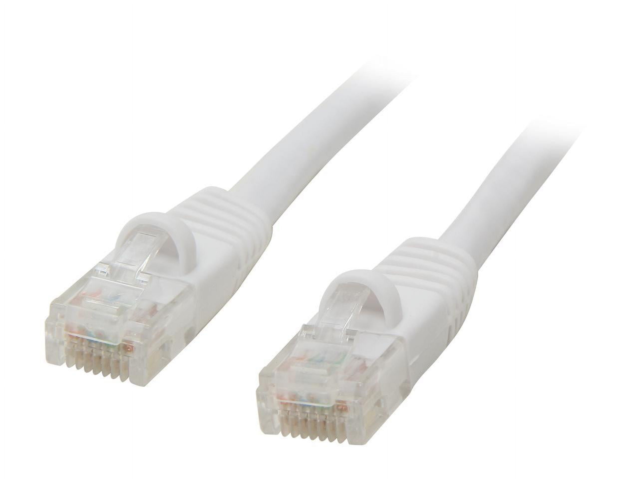 Coboc CY-CAT6-07-WH 7ft. 24AWG Snagless Cat 6 White Color 550MHz UTP ...