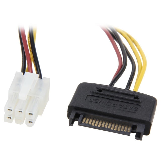 Coboc SC-PWC-8-PCI 8" SATA 15-pin Male to Graphics Video Card 6-pin PCI ...