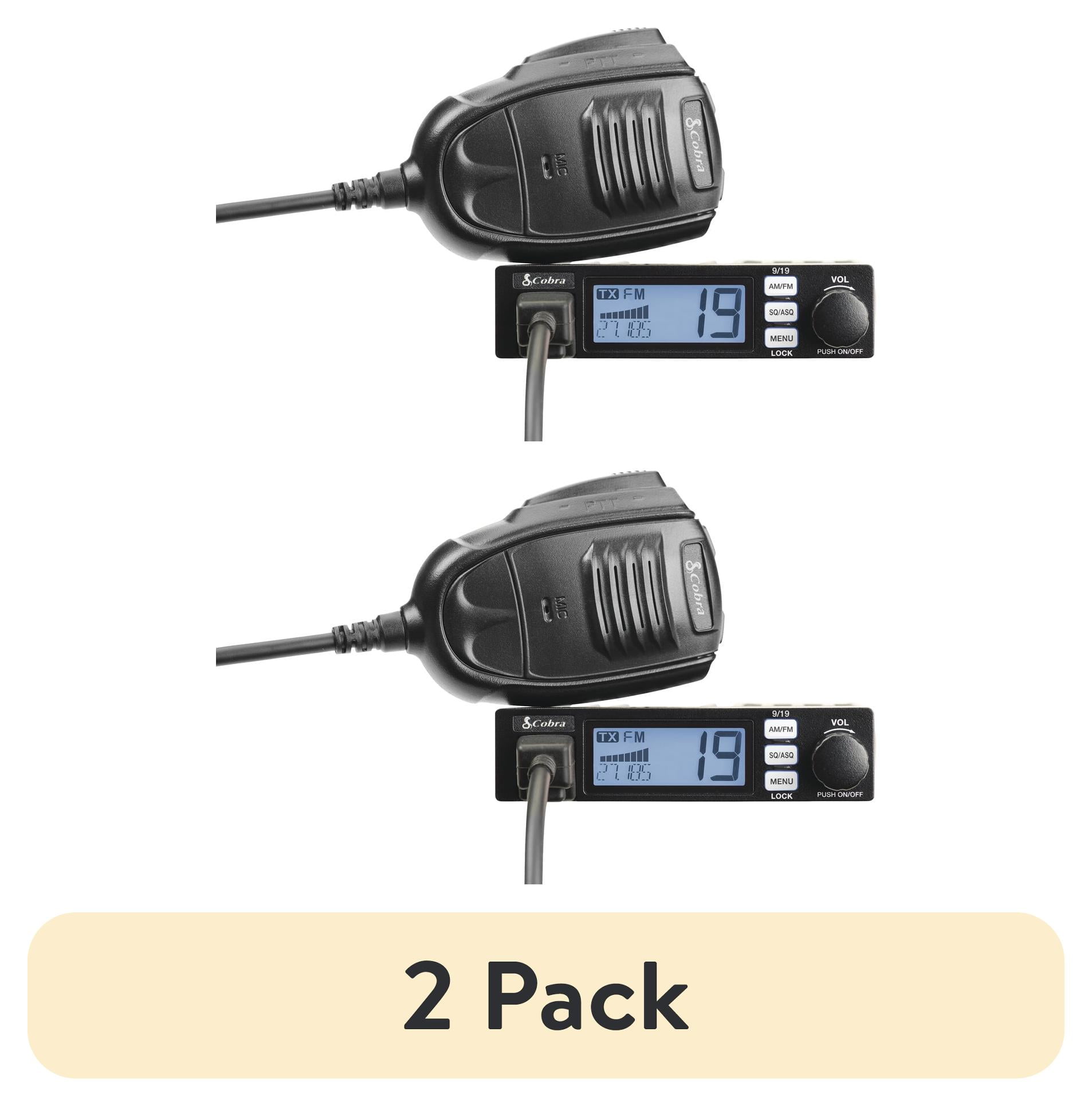 (2 pack) Cobra 19 ULTRA 6 AM/FM Recreational CB Radio, Ultra-Compact ...