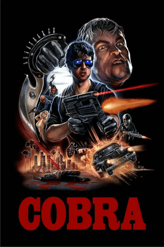 Cobra 1986 Poster 24x36 - Sylvester Stallone, Action Crime Thriller ...