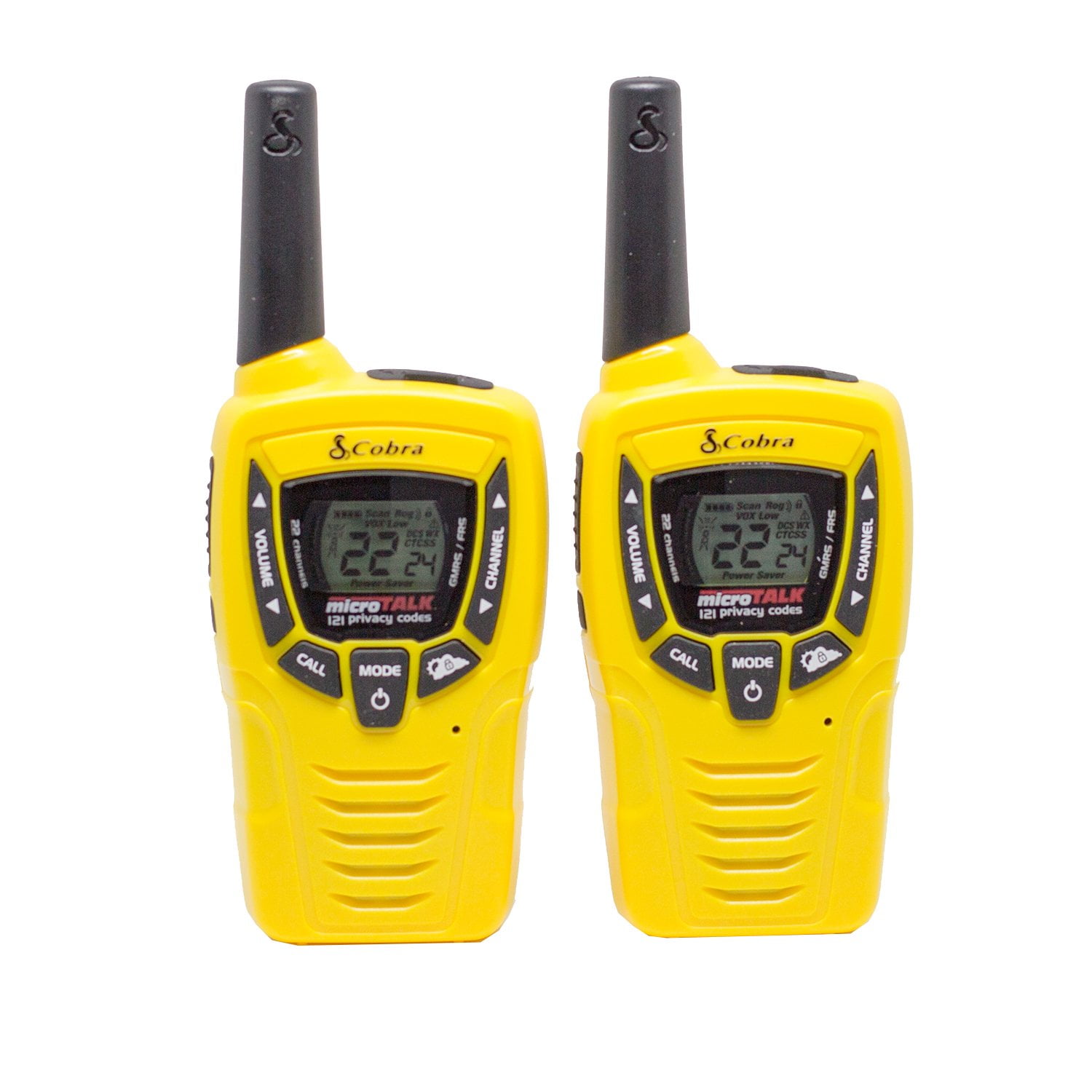 Cobra 23 Mile 22 Channel Sports Walkie Talkie VOX Radios w/ NOAA ...