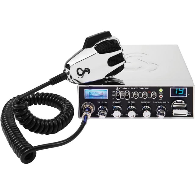 Cobra 29 LTD AM/FM Chrome Professional CB Radio, 40 Channels, 4 Watts ...