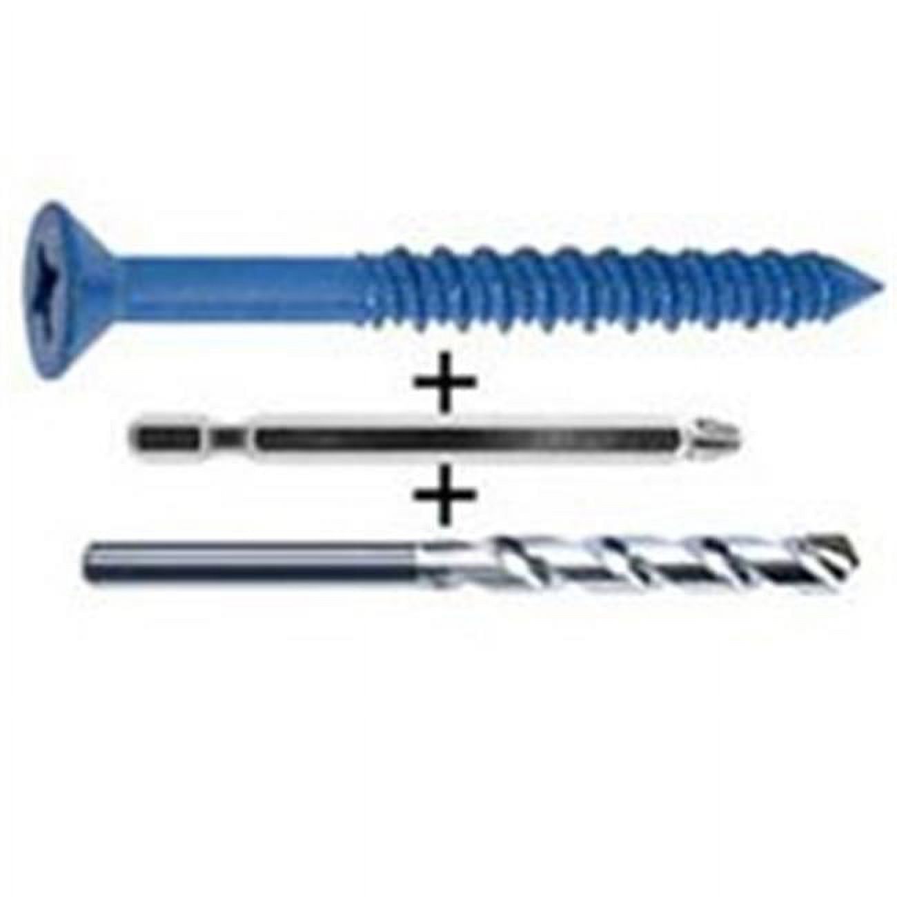 Cobra 621J CobraTap Flat Head Concrete Screws 3 16 X 1 3 4 Walmart Cobra 621J CobraTap Flat Head Concrete Screws 3 16 X 1 3 4 Walmart