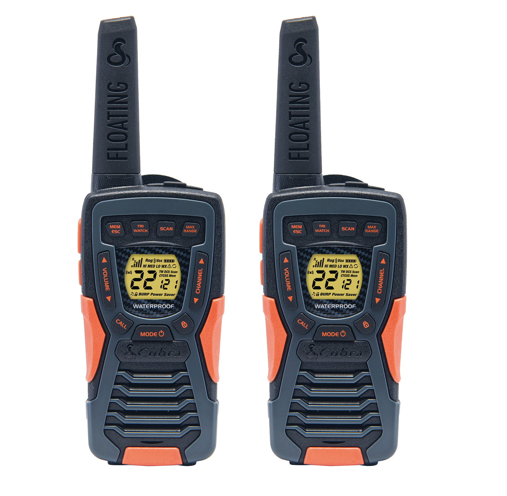 Cobra He150g 16-Mile 2-Way Radios Green - Walmart.com