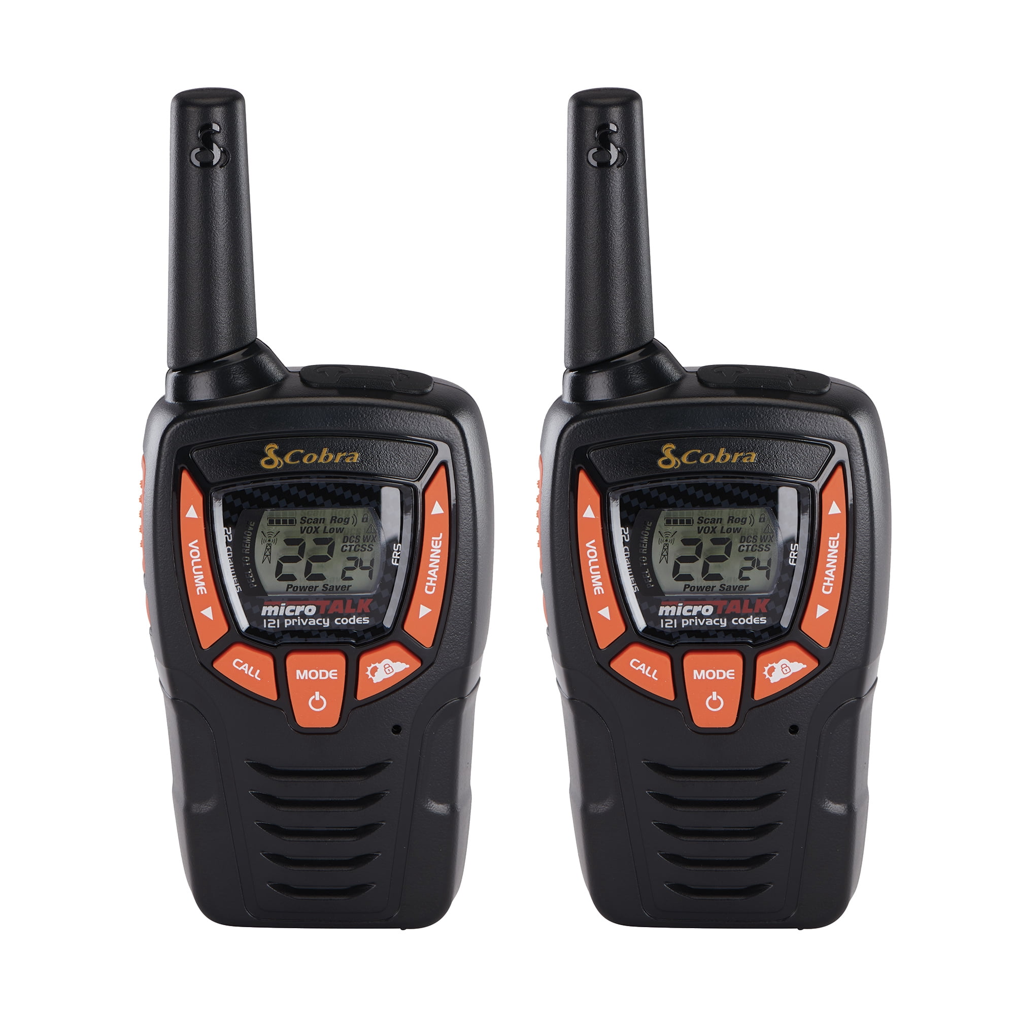 Cobra ACXT345 Weather-Resistant Walkie Talkies - Rechargeable, 22 ...