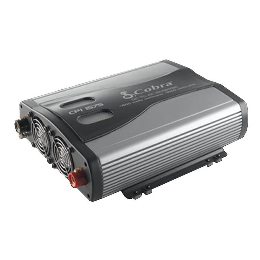 Cobra CPI1575 1500W 12V DC to 120V AC Car Power Inverter, 3 Outlets and ...