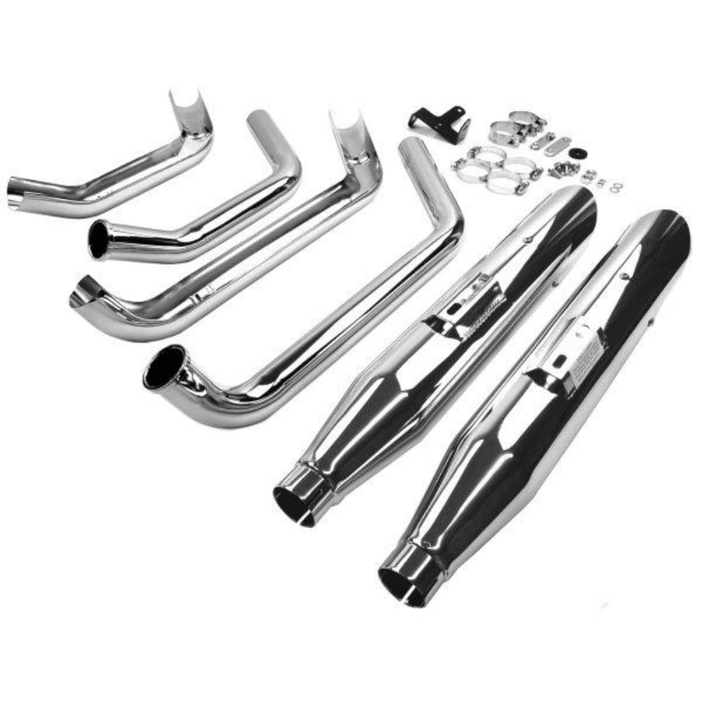 Cobra Classic Deluxe Slash Cut Exhaust System (4569SC) - Walmart.com
