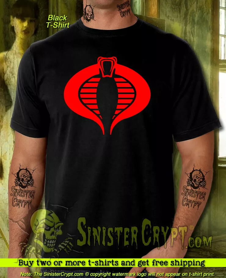 Cobra Command t-shirt GI G.I. Joe enemy Rise Retaliation, sizes: Small ...