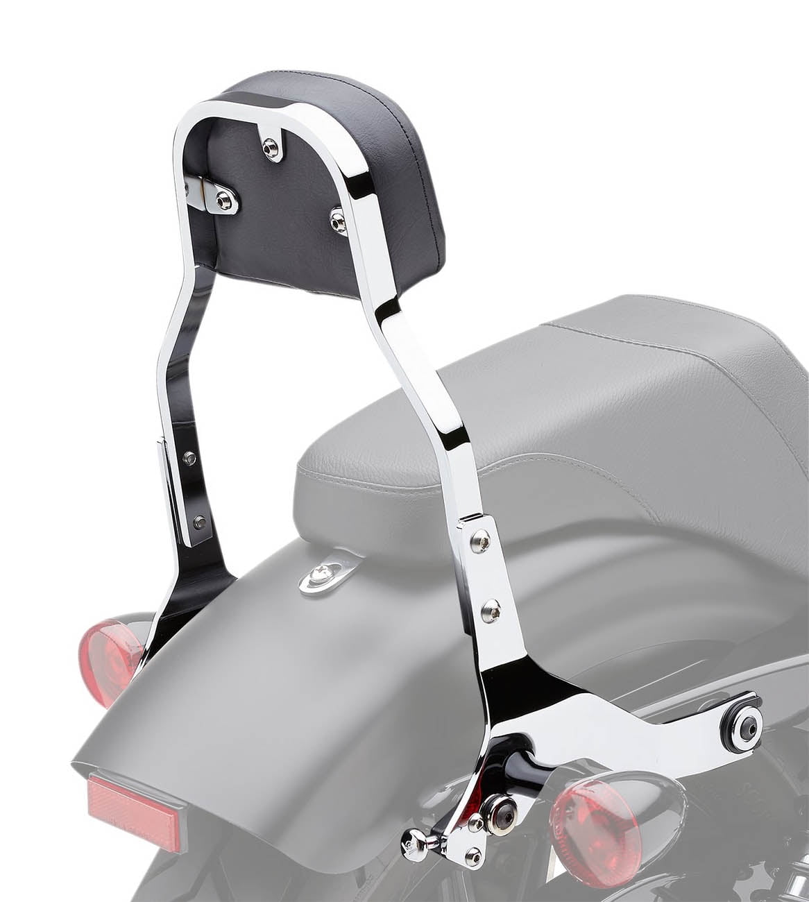 Cobra Detachable 11" High Chrome Sissy Bar Backrest Kit (602-2021 ...