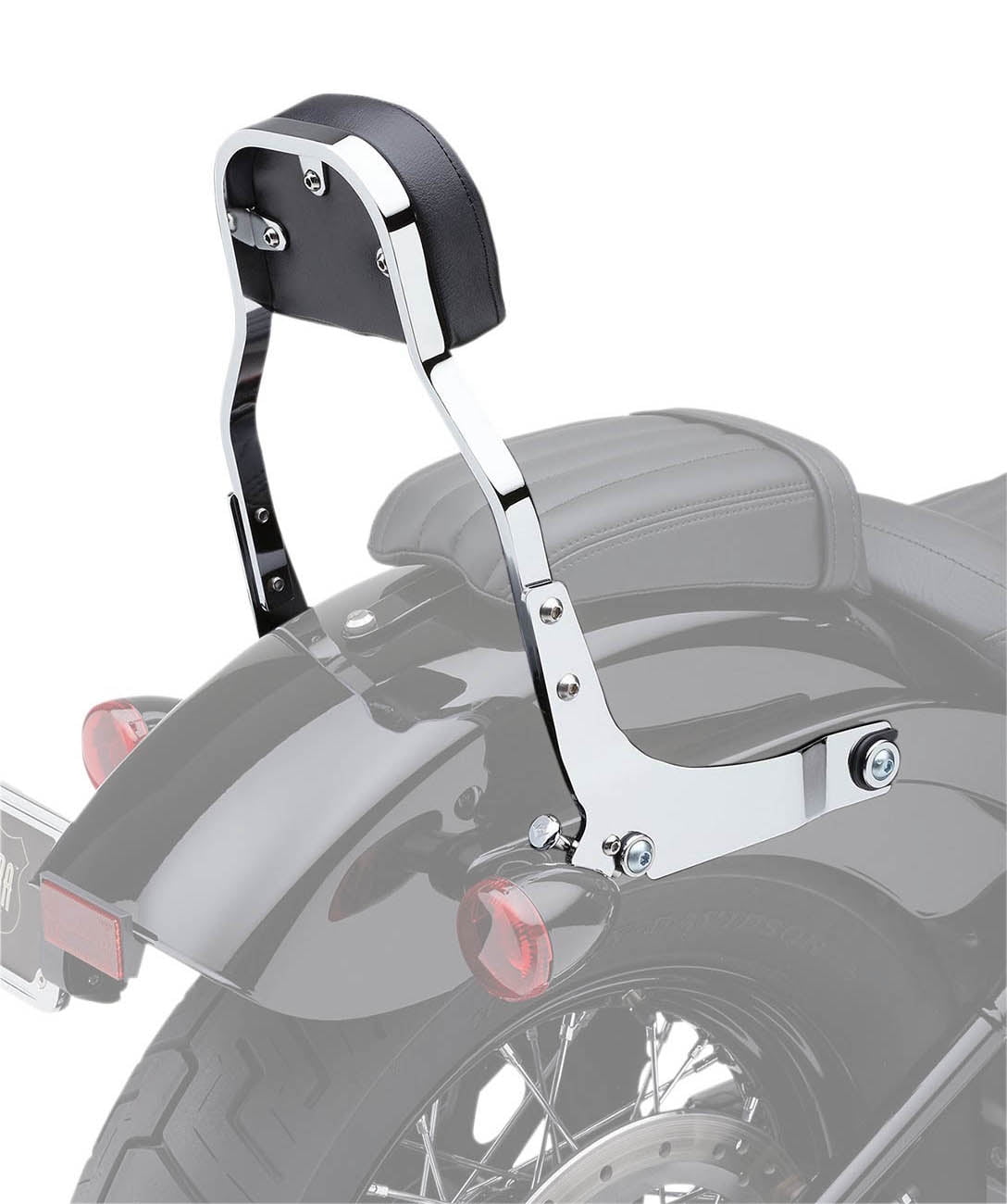 Cobra Detachable 11" High Chrome Sissy Bar Backrest Kit (602-2030 ...