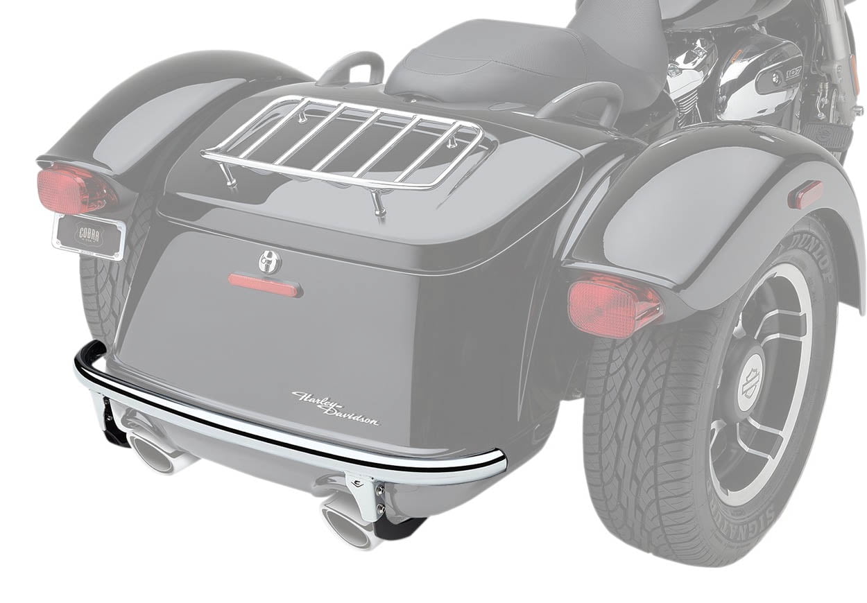 Cobra Chrome Plated Freewheeler Bumper (602-3100) with Laser-Cut ...