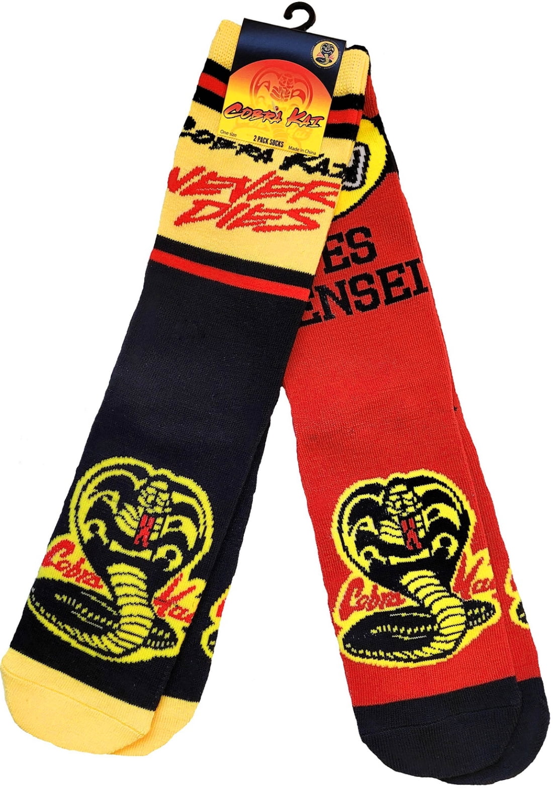Cobra Kai Officially Licensed Merchandise: 2 Pack Adult Novelty Crew ...