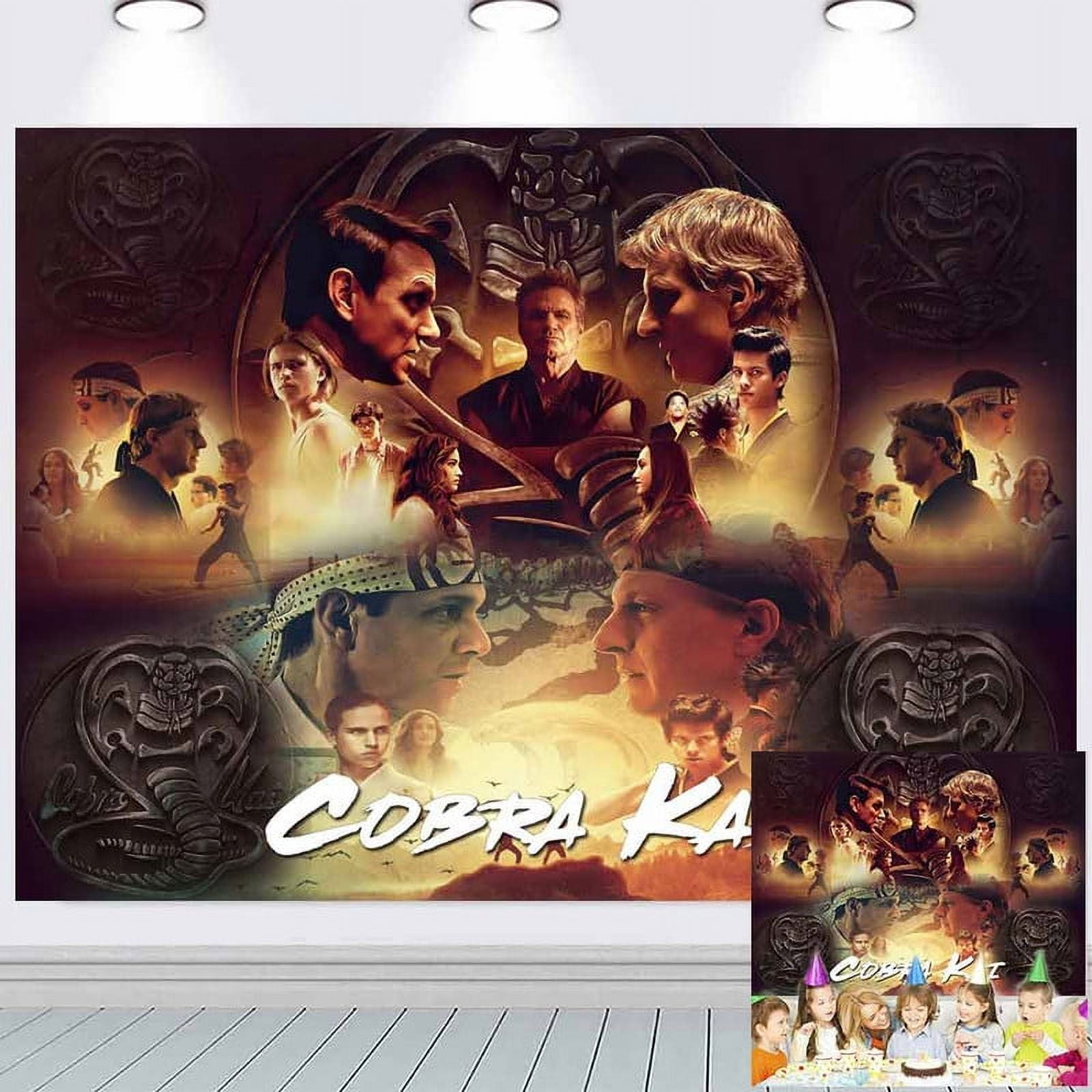 Cobra Kai Backdrop Banner Party Supplies Poster Movie Theme Background ...