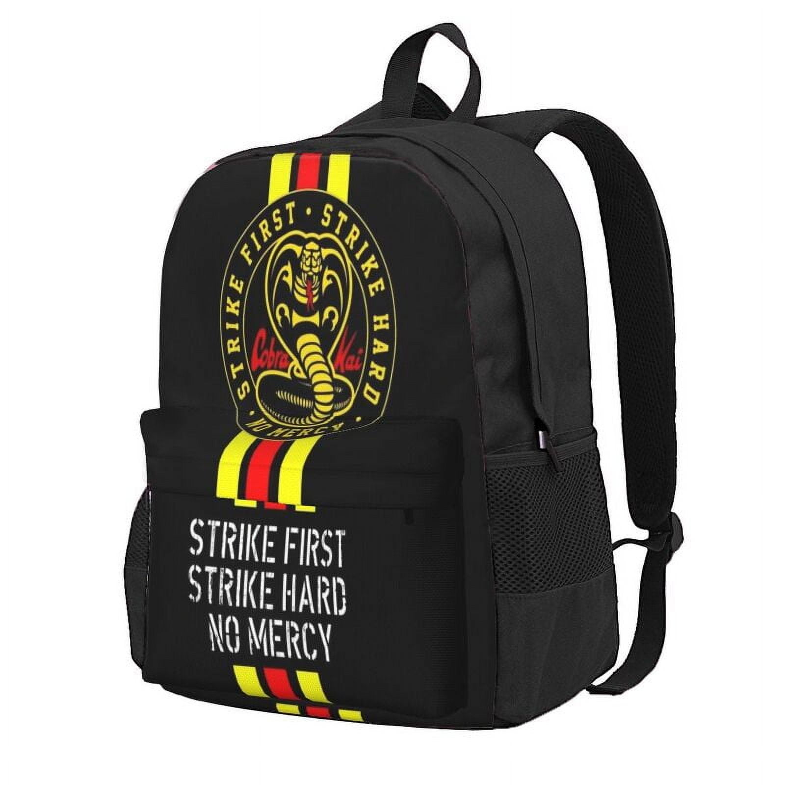 Cobra Kai Backpac 16.5In Backpac Hiking Bookpack Bag Daypack Adult ...