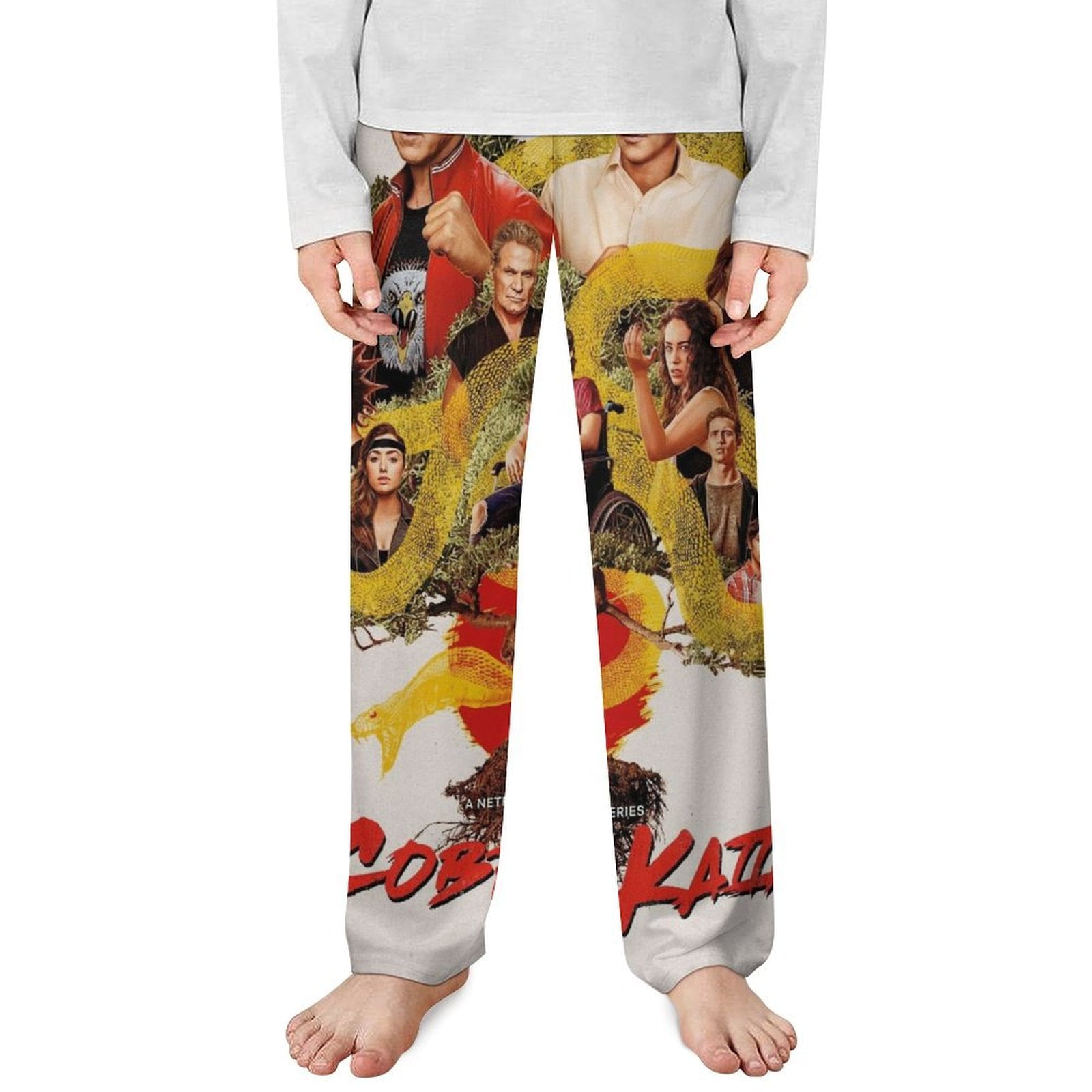 Cobra Kai Boys Pajama Pants Long Sleep Pants Soft Elastic Waist PJ Bottoms Lounge Pants for Kids ...