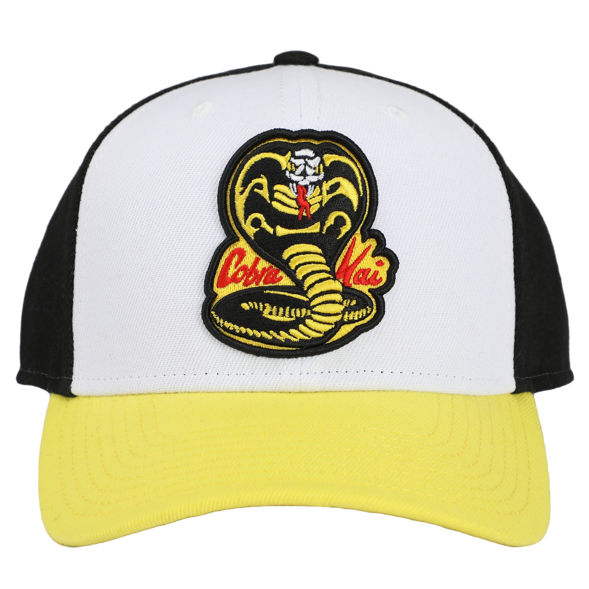 Cobra Kai Classic Logo Colorblock, Embroidered NO MERCY Snapback Hat ...