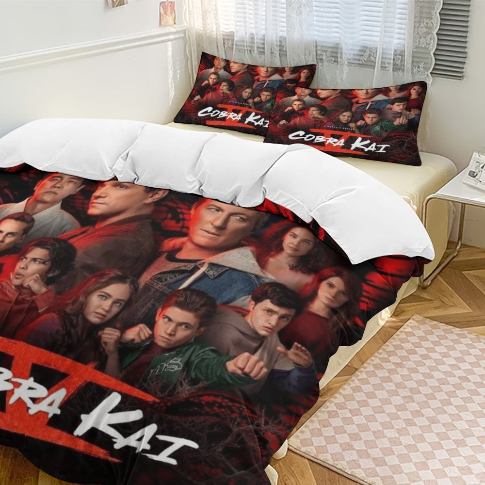 Cobra Kai Cobra Kai 3-Piece Bedding Set Warm And Comfortable Soft Duvet ...