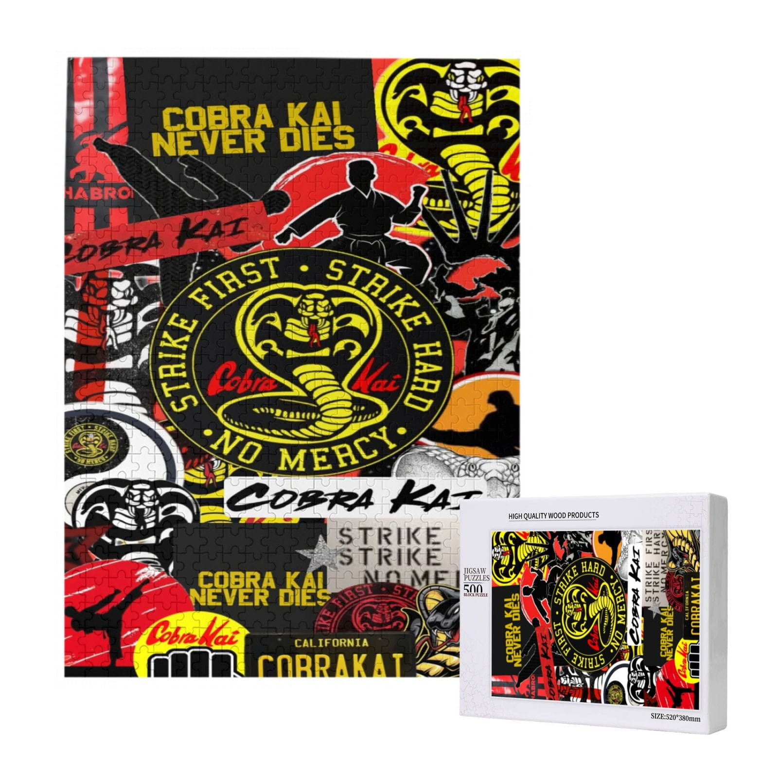Cobra Kai Jigsaw Puzzles, 1000 Pieces Colorful Wooden Puzzle Toys Challenging Family Game for ...