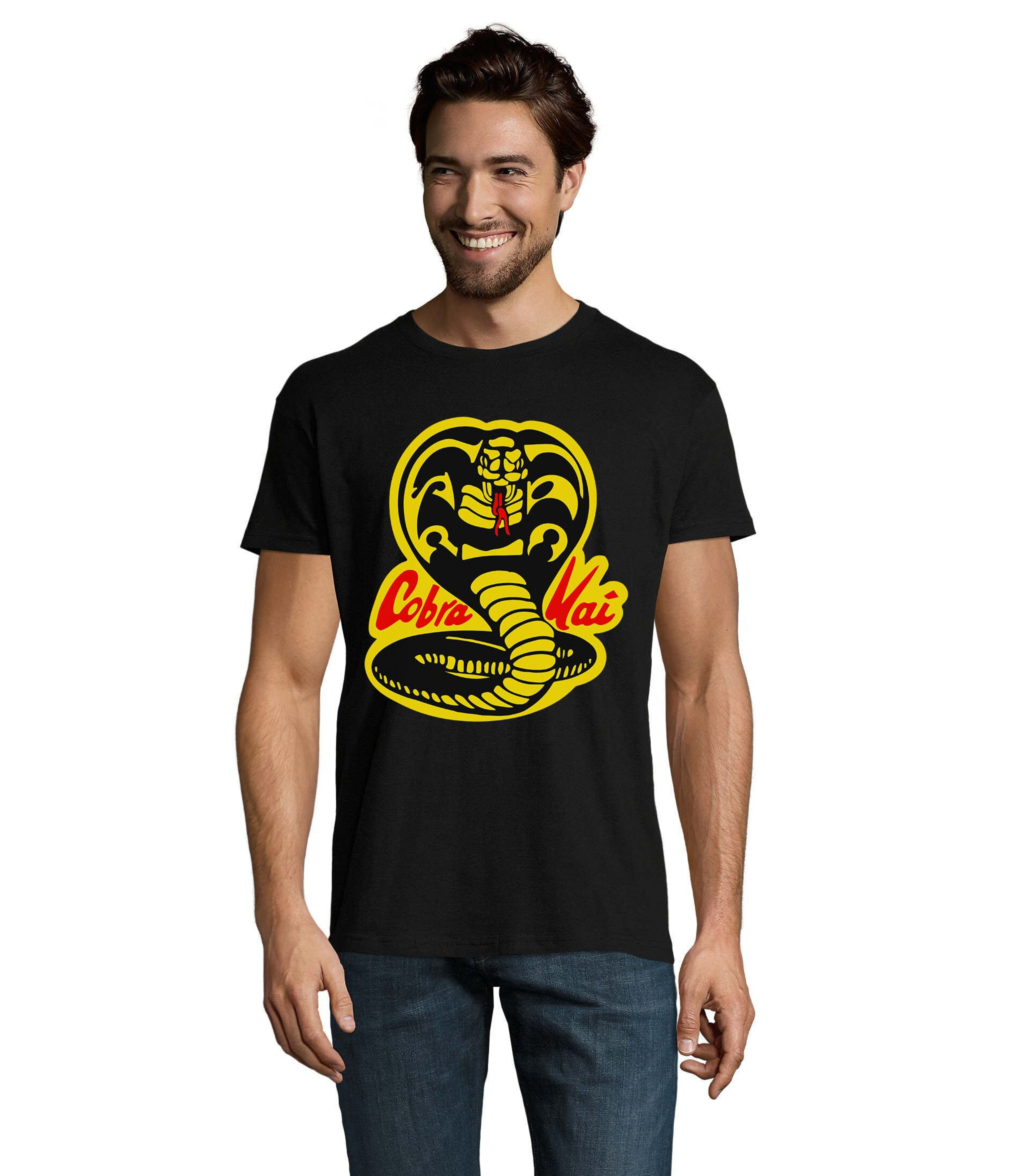 Cobra Kai Karate Kid Dojo Snake Graphic Unisex Men's Cotton T-Shirt - Walmart.com