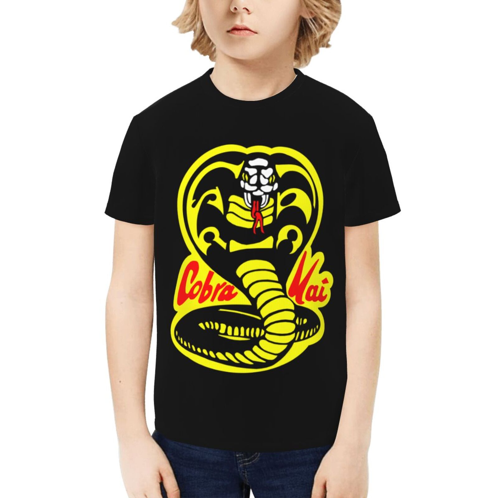 Cobra Kai Kids T-Shirt 3d Printed Graphic T-Shirts Boys And Girls Short Sleeve Shirts For Youth ...