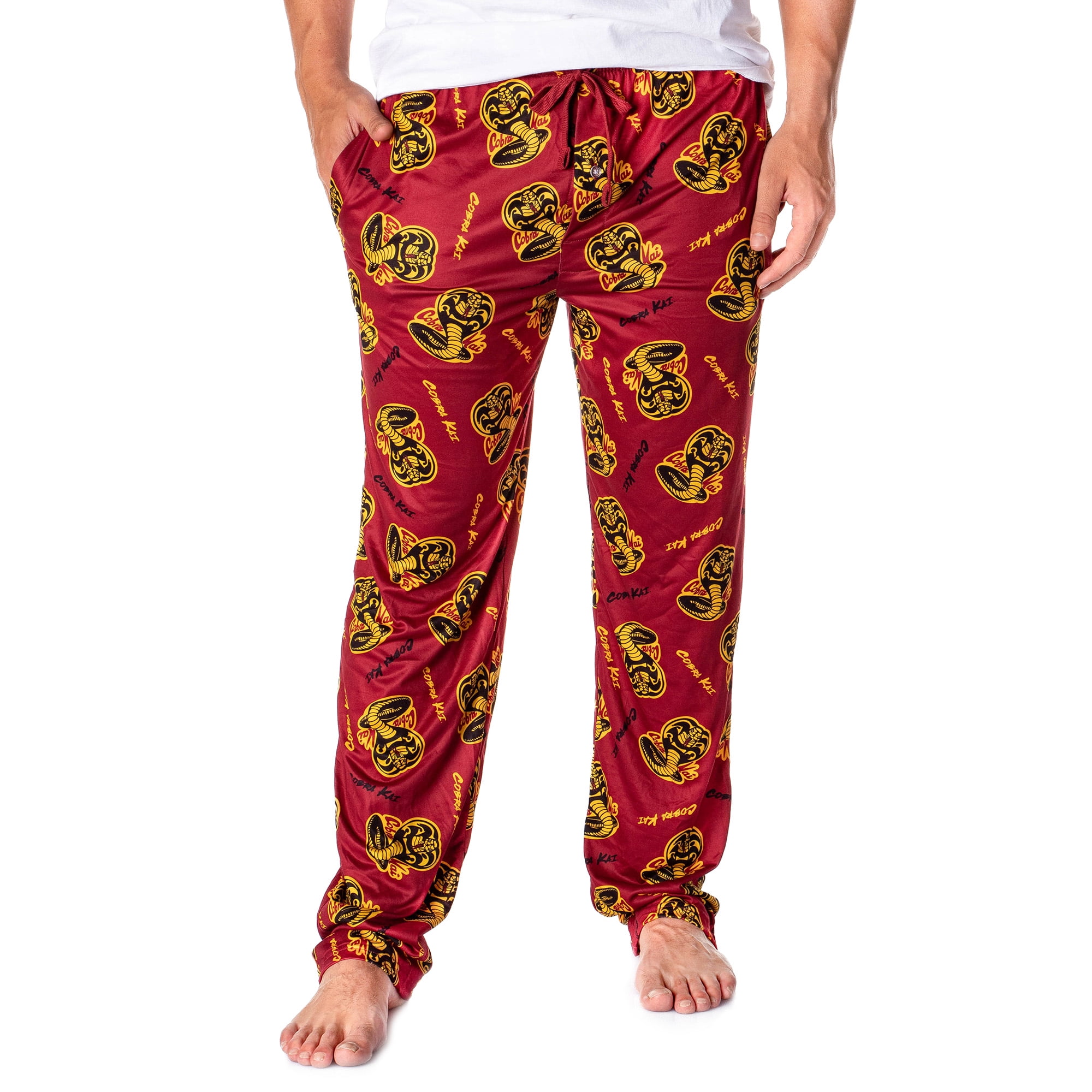 Cobra Kai Men's Allover Cobra Logo Pattern Lounge Pajama Pants - Walmart.com
