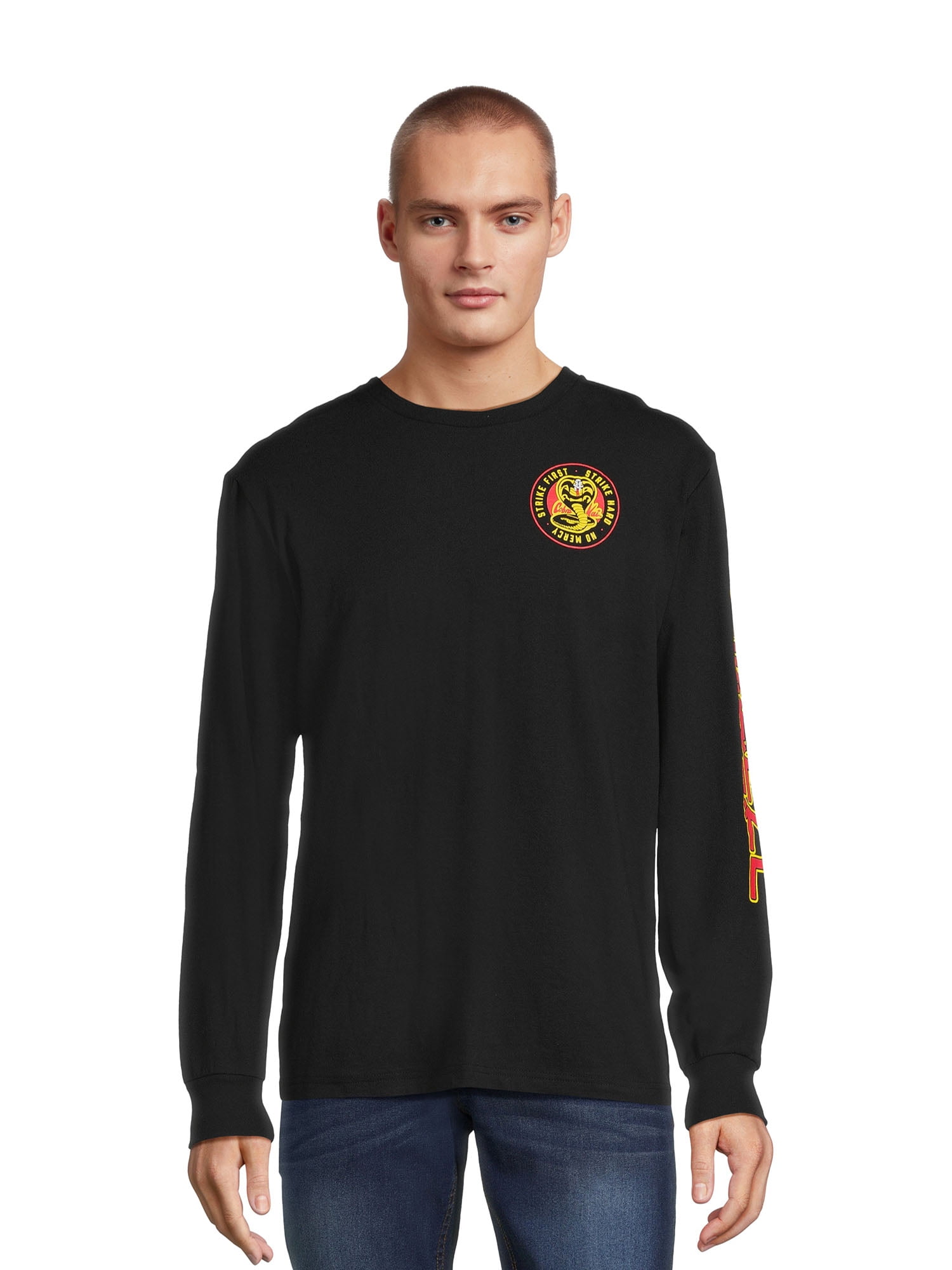 Cobra Kai Men's & Big Men's Graphic Tee with Long Sleeves, Sizes S-3XL - Walmart.com