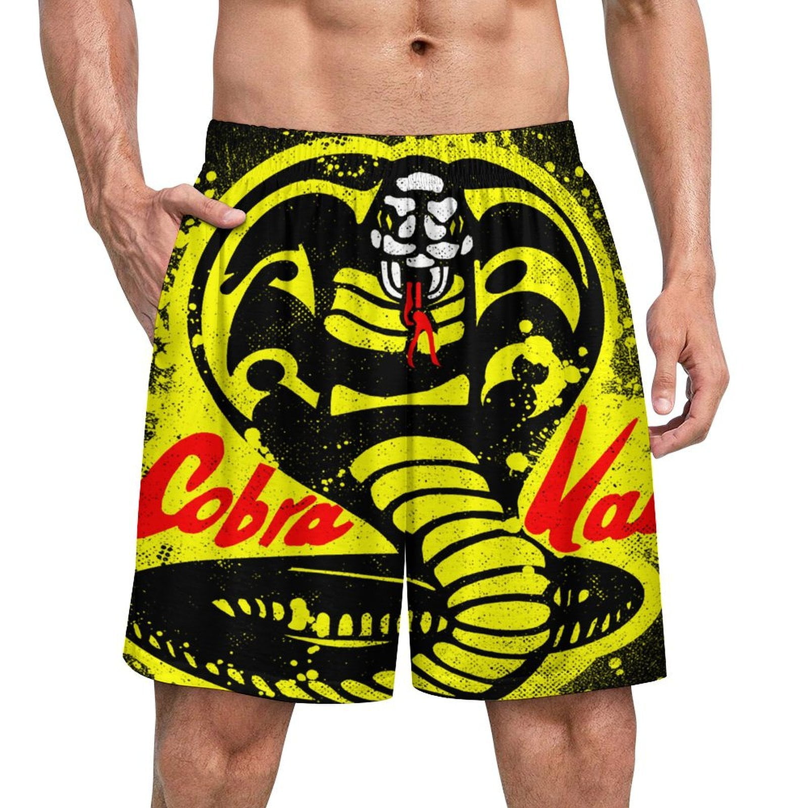 Cobra Kai Men's Pajama Shorts Soft Sleepwear Bottoms Elastic Waistband ...