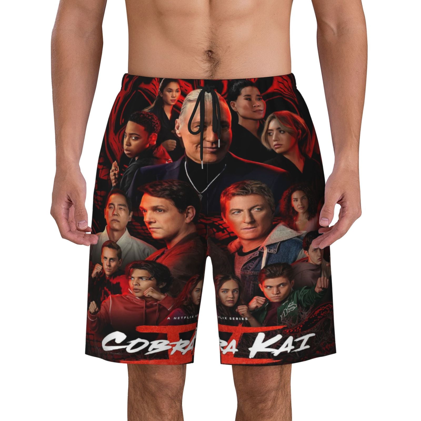 Cobra Kai Men's Swim Trunks Quick Dry Board Shorts Bathing Suit Swimsuits Beach Shorts - Walmart.com