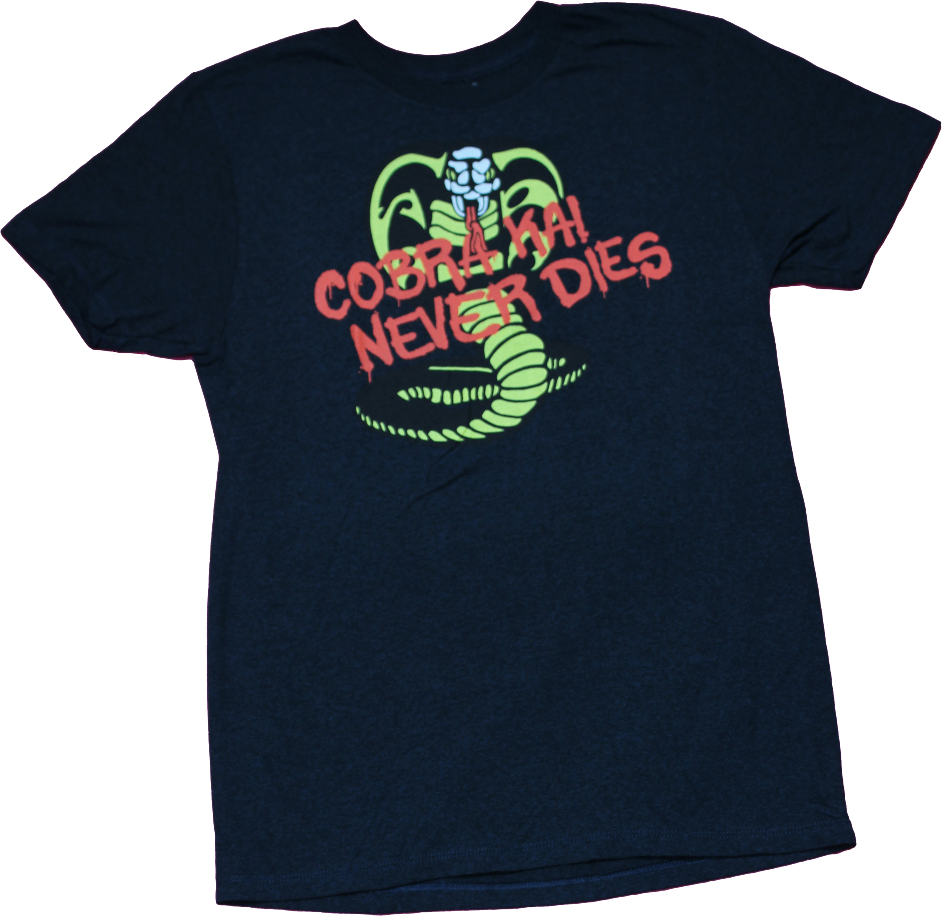 Cobra Kai Mens T-Shirt - Cobra Kai Never Dies Graffitti Over Logo (2X-Large) - Walmart.com
