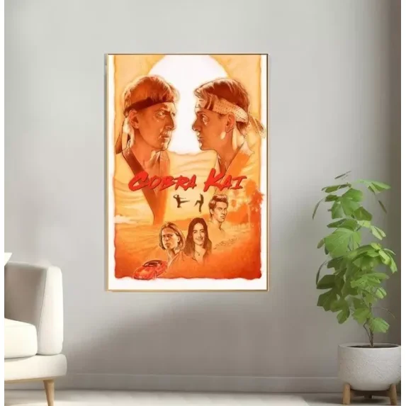 Cobra Kai Movie Poster, Wall Art Painting Living Room Bedroom Decor NO ...