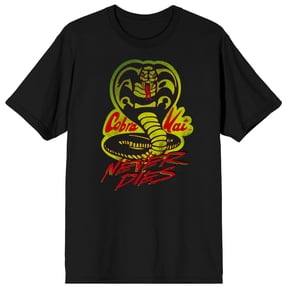 Cobra Kai Black Cobra Youth Basic Black Graphic Tee - S - Walmart.com