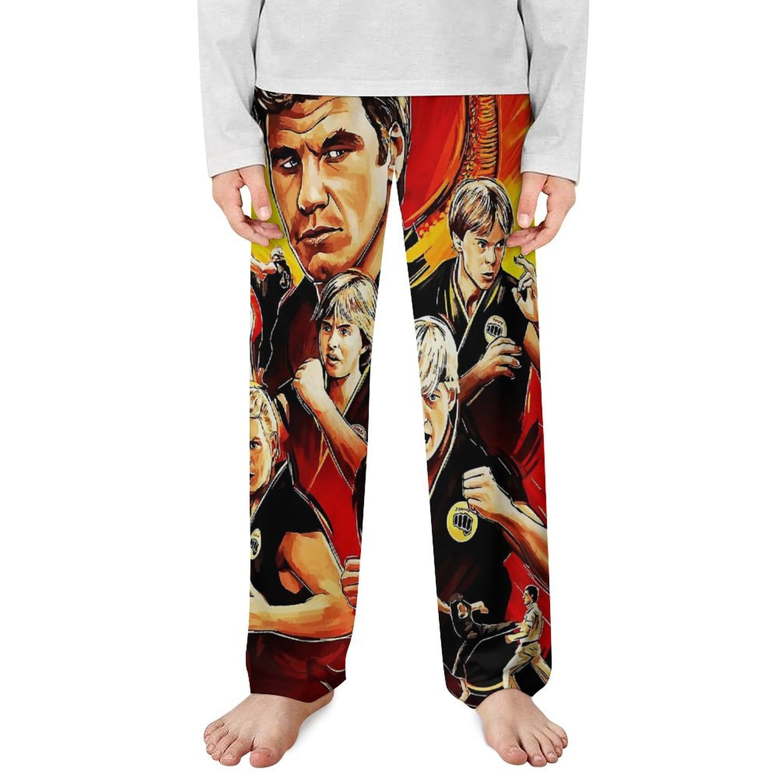 Cobra Kai Pajama Pants Children's Straight Leg Lounge Bottoms Printed Sleepwear Trousers for ...