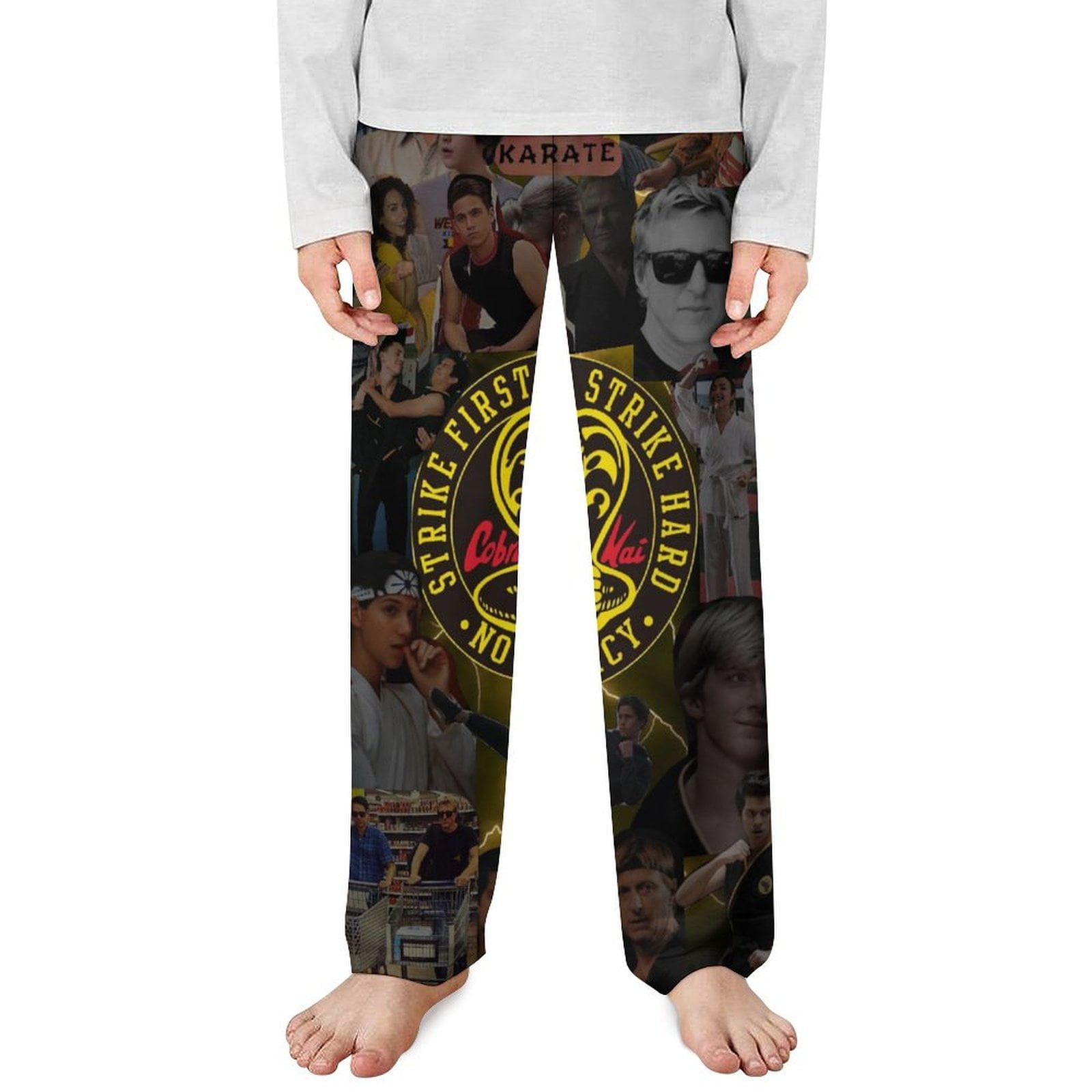 Cobra Kai Pajama Pants Children's Straight Leg Lounge Bottoms Printed Sleepwear Trousers for ...