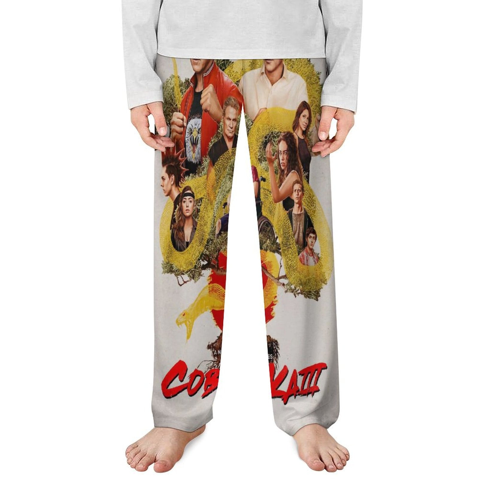 Cobra Kai Pajama Pants Children's Straight Leg Lounge Bottoms Printed Sleepwear Trousers for ...