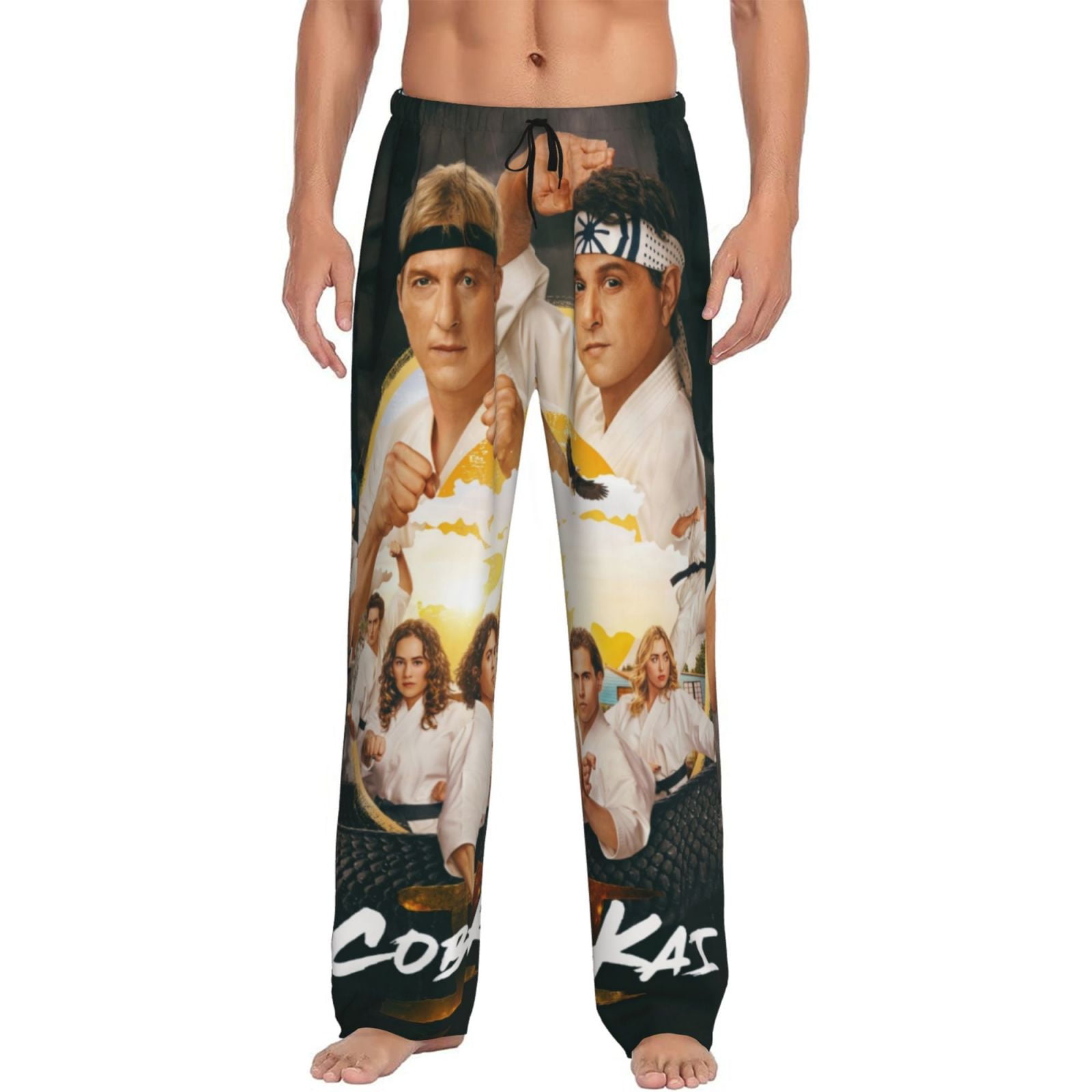 Cobra Kai Pajama Pants Drawstring Elastic Waistband Loungewear Comfy Separate Bottoms Sleep PJ ...