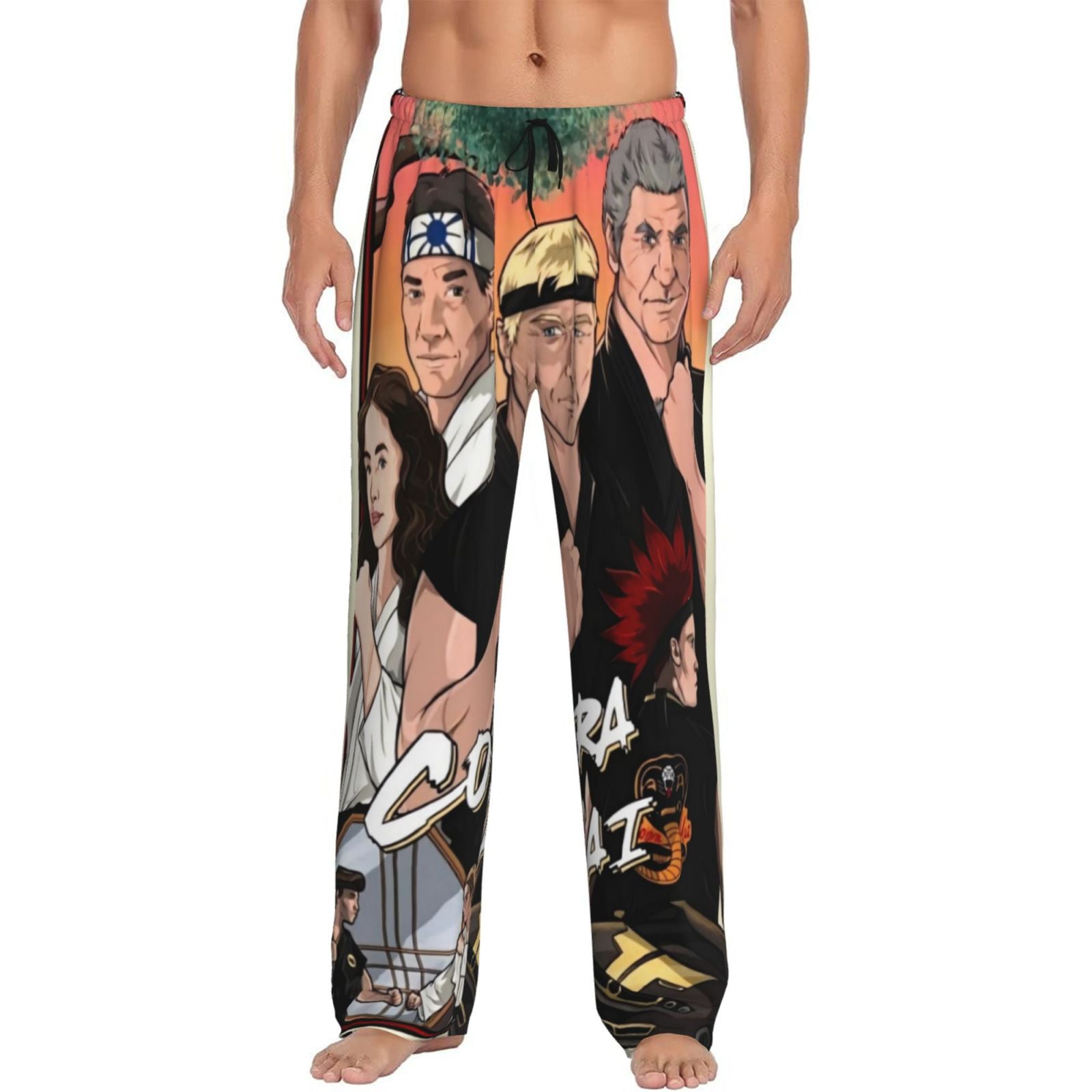 Cobra Kai Pajama Pants Drawstring Elastic Waistband Loungewear Comfy Separate Bottoms Sleep PJ ...
