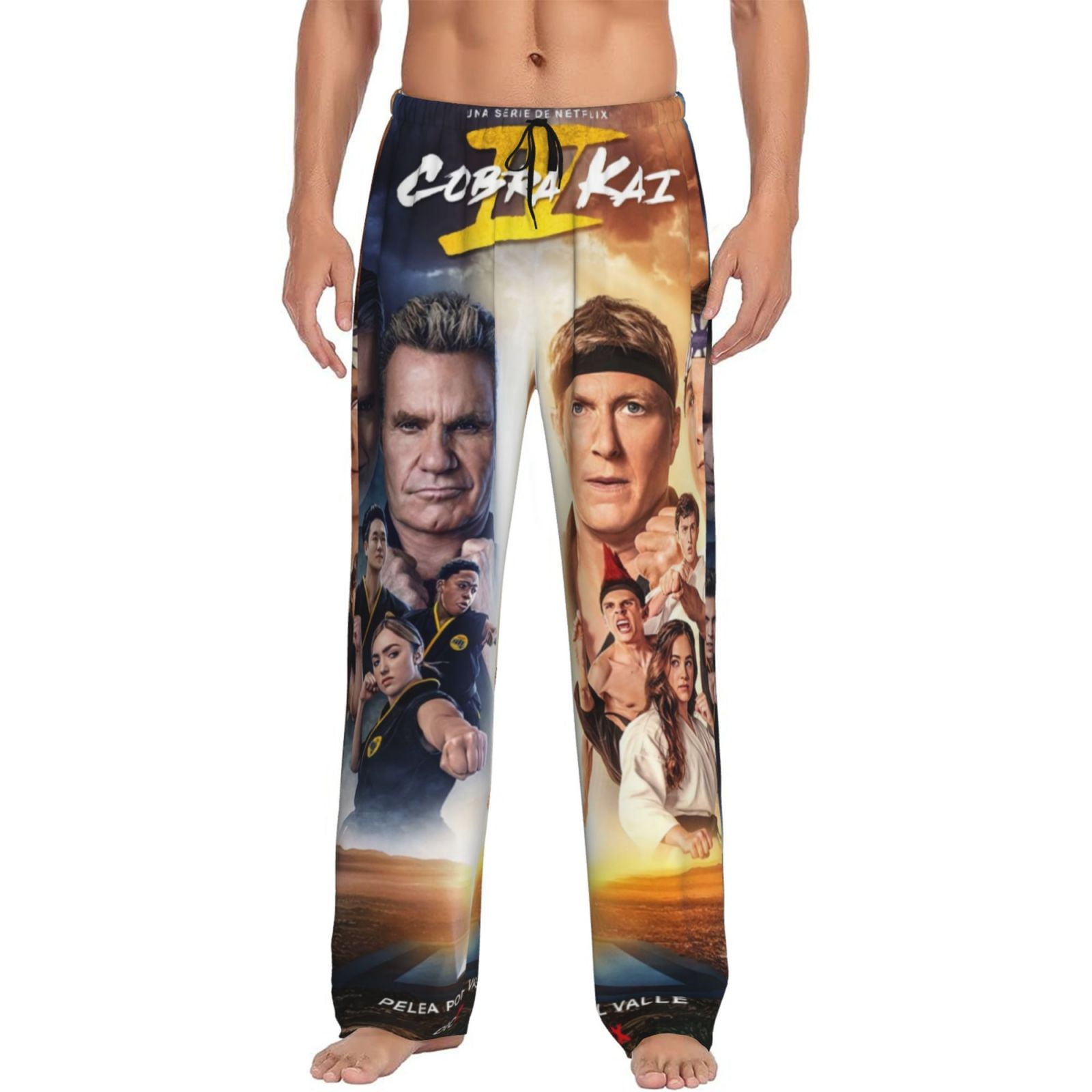 Cobra Kai Pajama Pants Drawstring Elastic Waistband Loungewear Comfy Separate Bottoms Sleep PJ ...